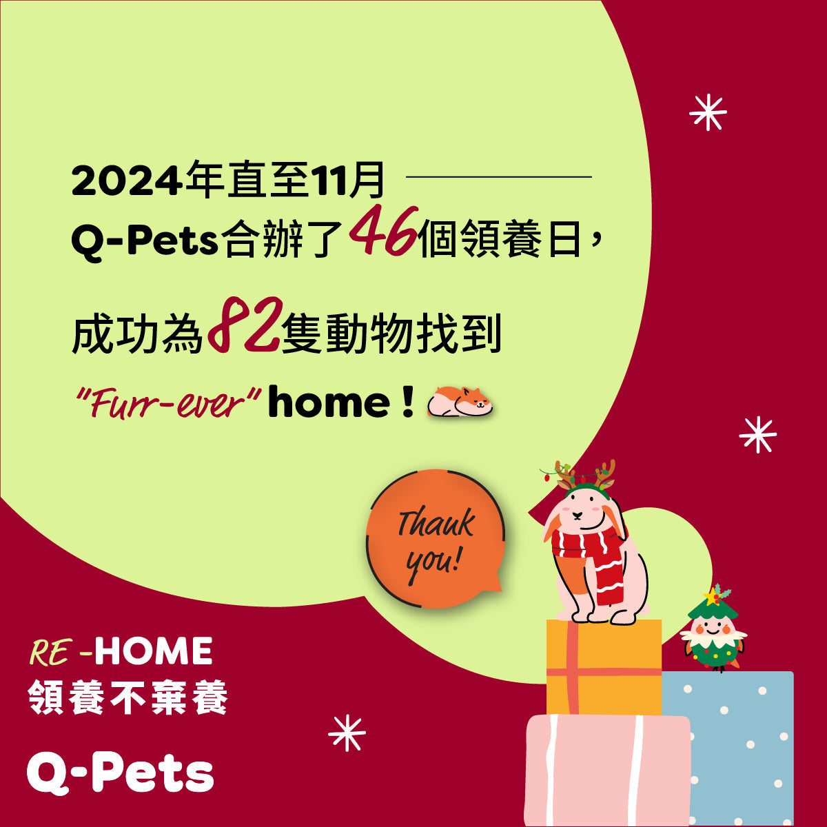Q-Pets領養日好消息 – Q-PETS